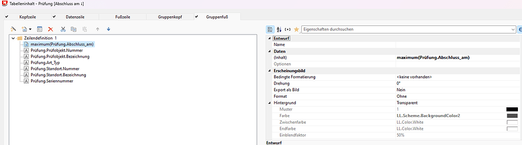 Sortieren nach Gruppenfuss - combit Reporting Forum