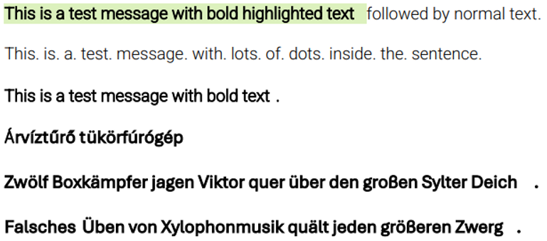 Text spacing issues in export - combit Reporting Forum